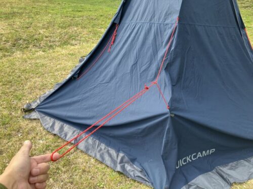 QUICKCAMP TCワンポールテントを徹底レビュー｜設営のコツと使用感まとめ | キャンプギア紹介始めますた。