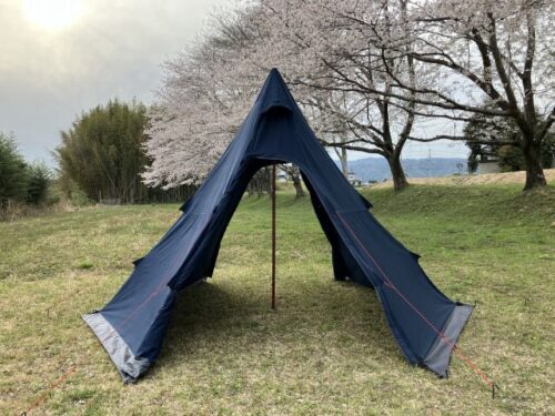 QUICKCAMP TCワンポールテントを徹底レビュー｜設営のコツと使用感まとめ | キャンプギア紹介始めますた。